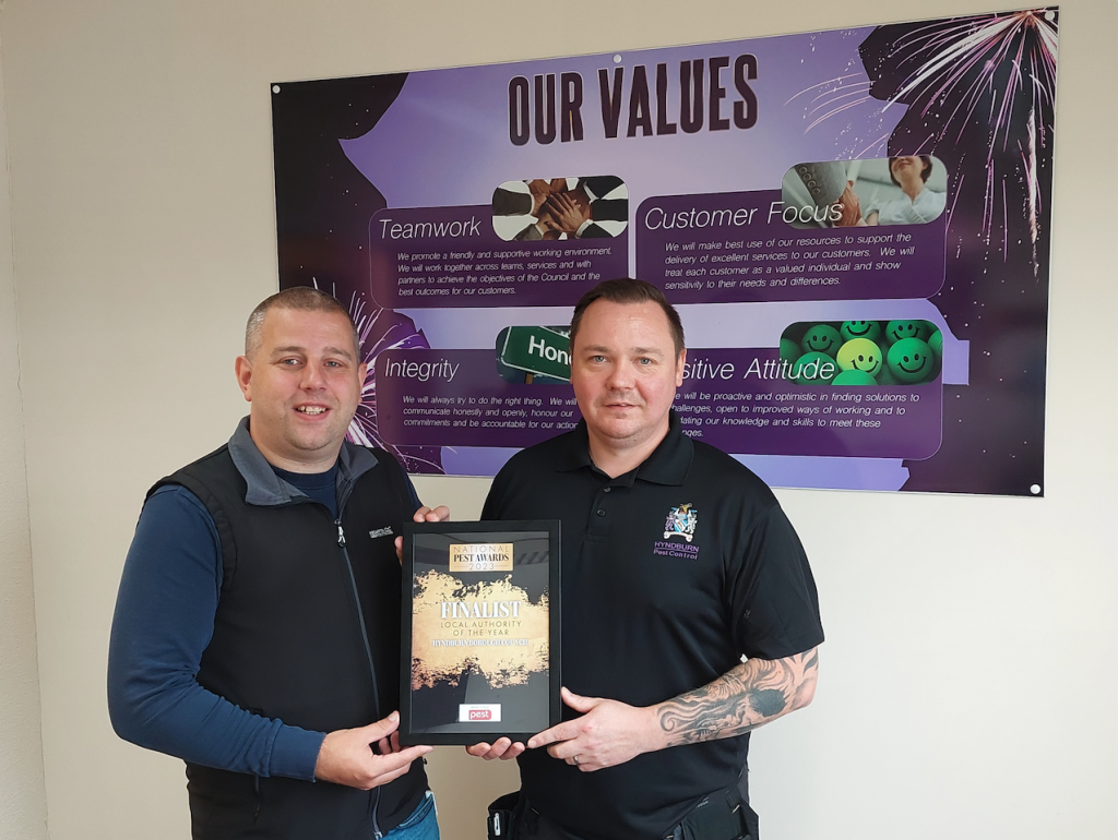 Council Shortlisted as Finalist at National Pest Awards 2023